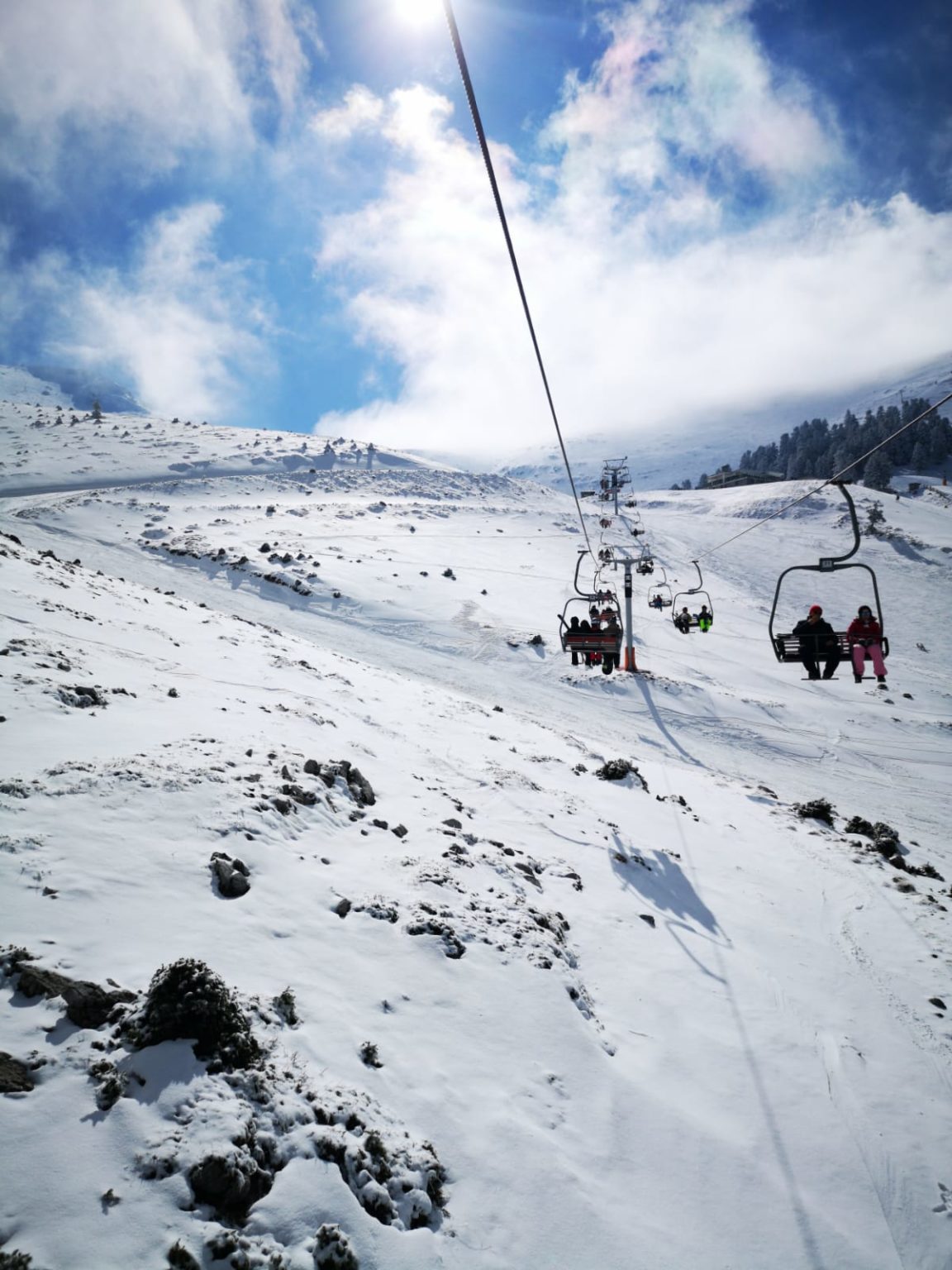 Zima w Grecji. Ferie zimowe w Kalavrita, Peloponez.